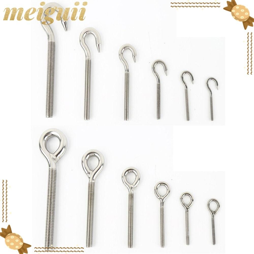 MEIGUII 1Pc Sheep Eye Screw, M4 M5 M6 M8 M10 304 Stainless Steel Bolt ...