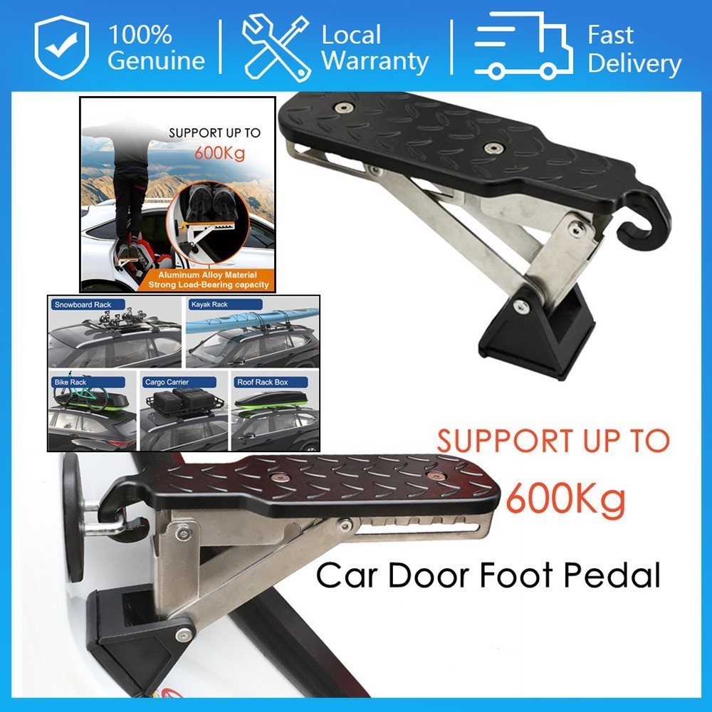 Adjustable Car Door Step Foot Pedal Step Car Rack Roof Folding Ladder ...