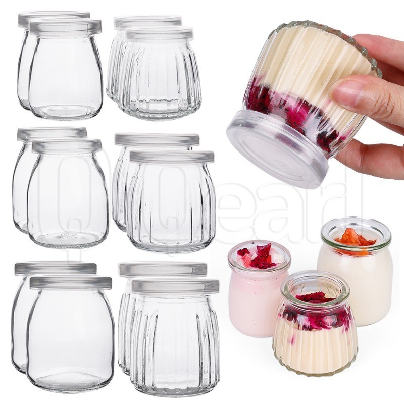 Glass Pudding Jars - Transparent Wishing Bottle - High Temperature ...