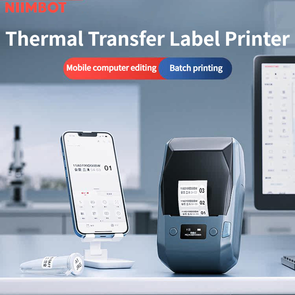NIIMBOT M2 Thermal Transfer 2Inch Bluetooth Label Maker Smart Color ...