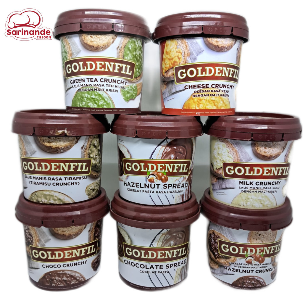 Goldenfil Choco Crunchy, Chocolate Spread, Green Tea, Hazelnut Crunchy ...