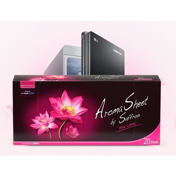 [LG H&H] Saffron Steam Closet(Styler) Aroma Sheet 20S Lotus (Pink ...