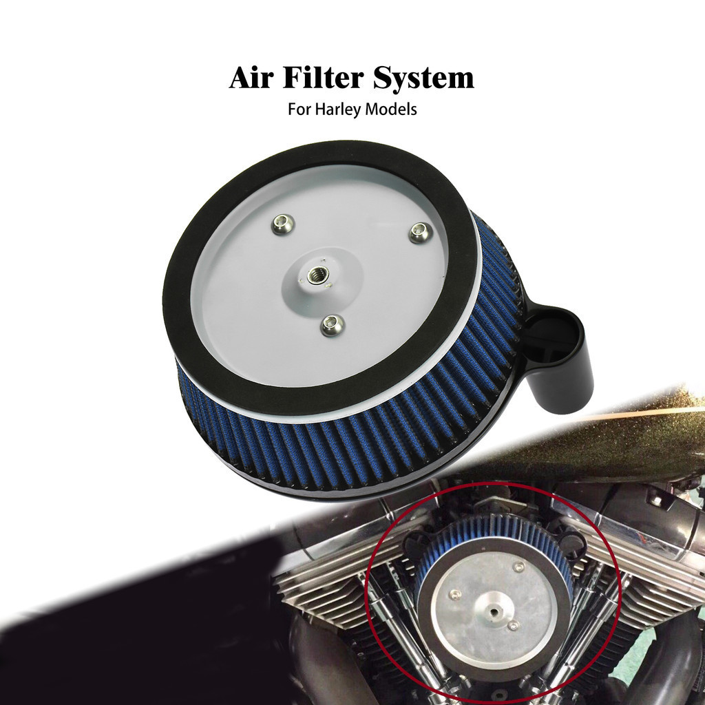 Motorcycle Big Sucker Stage 1 Air Filter Cleaner Fit For Harley For ...