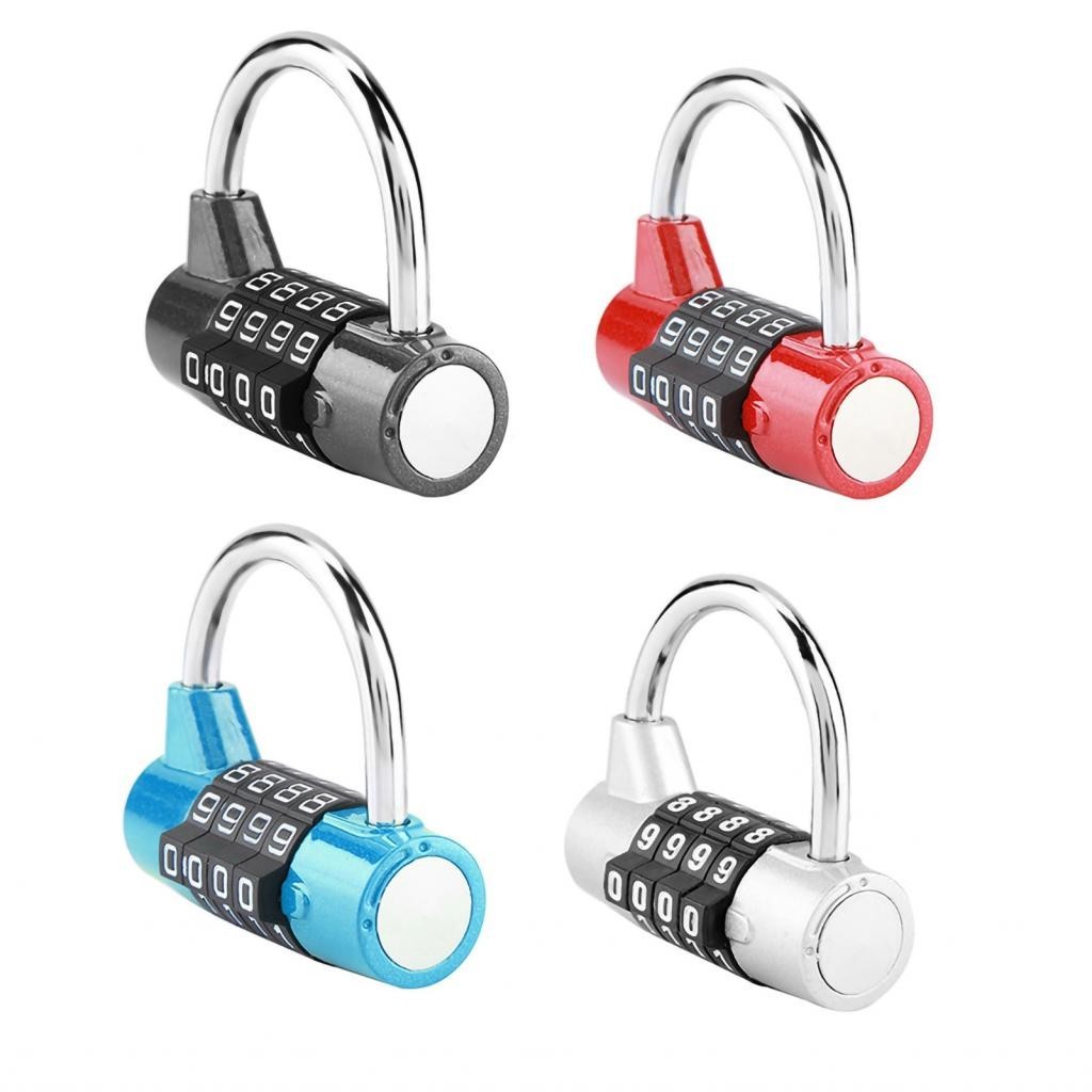 Lhome 4 Dial Digit Code Combination Padlock Travel Suitcase Gym Locker ...