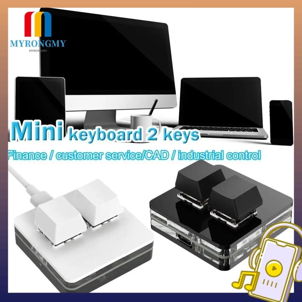 MYRONGMY 2 Keys, Mini Keyboard Type-C Interface Copy & Paste Keyboard, High Quality Shortcuts ...
