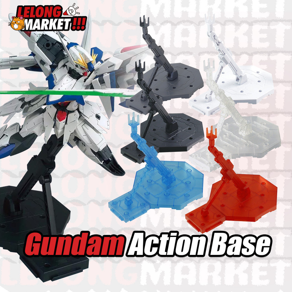 Gundam Action Base MG , RG, HG Multipurpose Screwless Type Gundam Stand ...