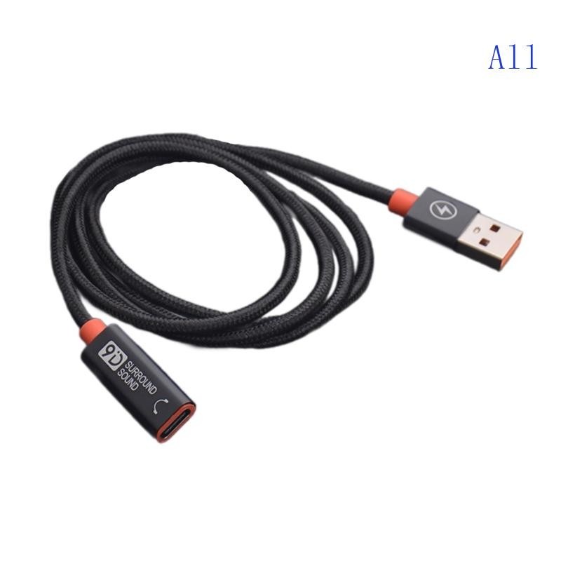 All USB Adapter Cord Nylon Braided USB A 3 0 Male to Type C Female ...