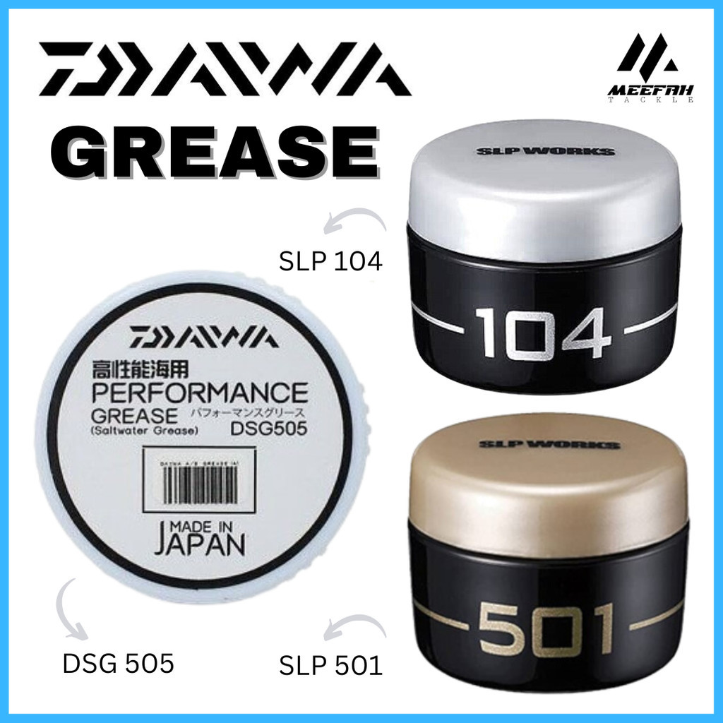 Daiwa Performance Grease DSG 505 / SLP 104 / SLP 501 - Reel Oil Grease Accessories | Shopee Malaysia