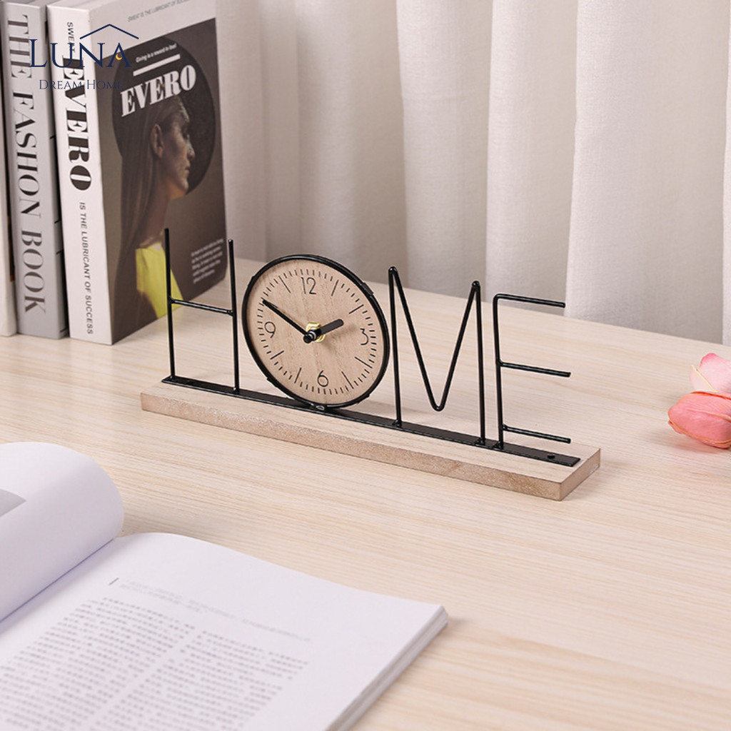 LUNA [Jake Home Clock] Modern Clock for Living Room Bedside Silent ...
