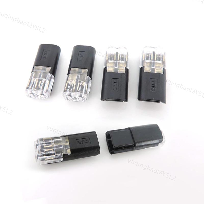 Fast Pluggable Wire Connector 2Pin Splice Electrical Cable Crimp ...