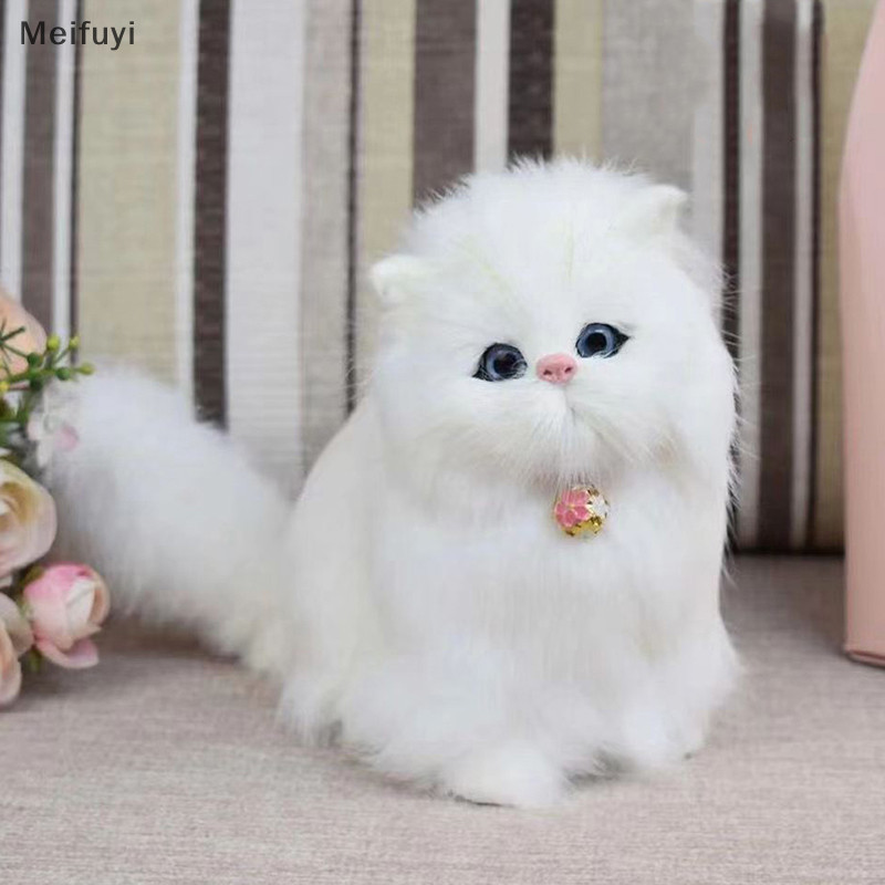 [Meifuyi] 16CM Can Sound Simulation Cat Plush Toys Soft Stuffed Kitten ...