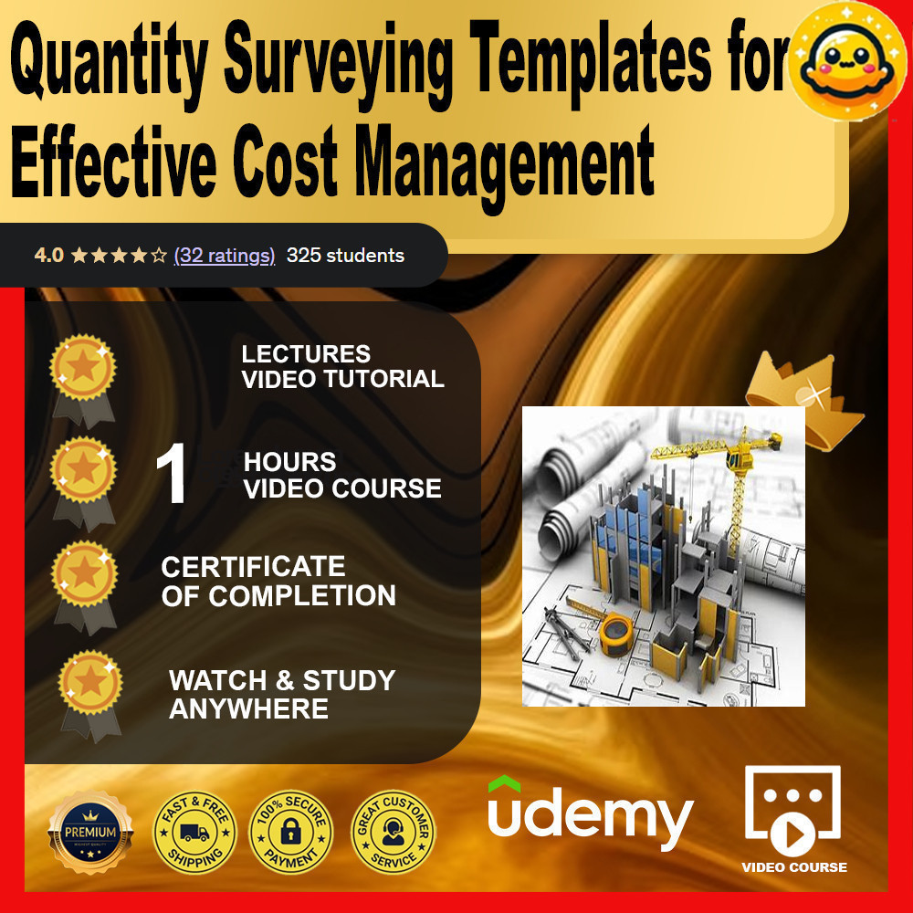 [Video Course] Quantity Surveying Templates for Effective Cost ...