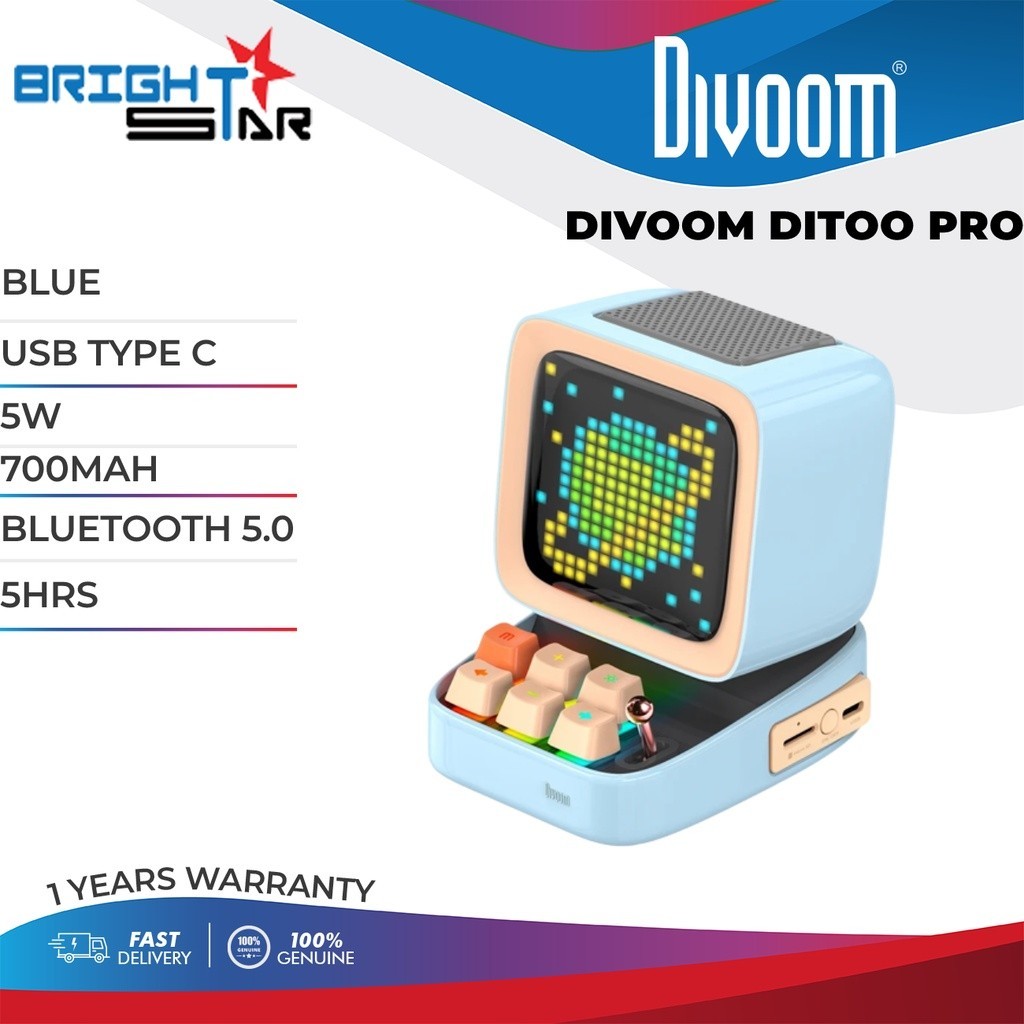 DIVOOM DITOO PRO RETRO PIXEL ART BLUETOOTH SPEAKER | Shopee Malaysia