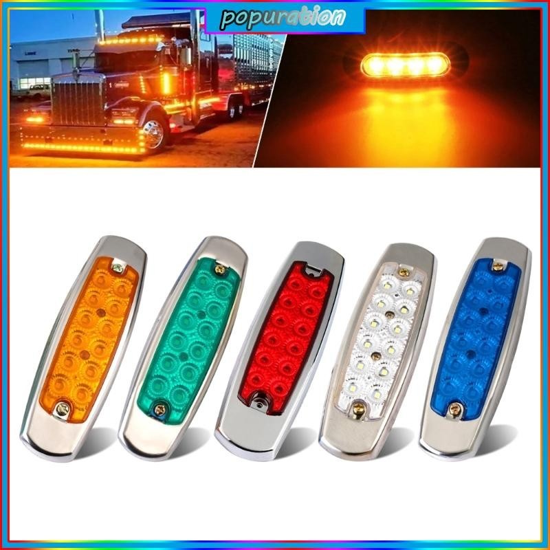 POP LED Side Marker Light Smoked Lens Sidemarker Amber LED Turn Signal ...