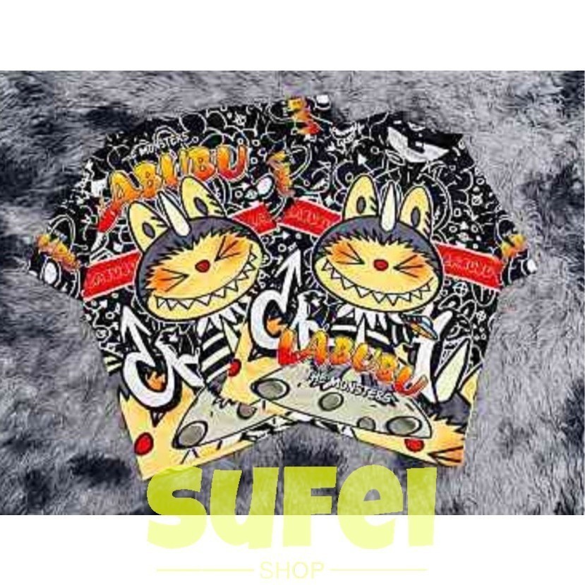 Labubu Boo Kids' T-Shirt with 3D Popmart Art - A Comfortable and ...