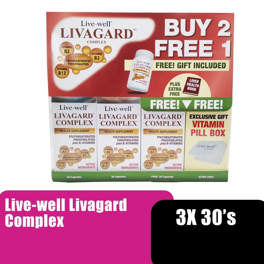 Live-Well Livagard Complex Liver Supplement, Liver Detox, Metabolism ...