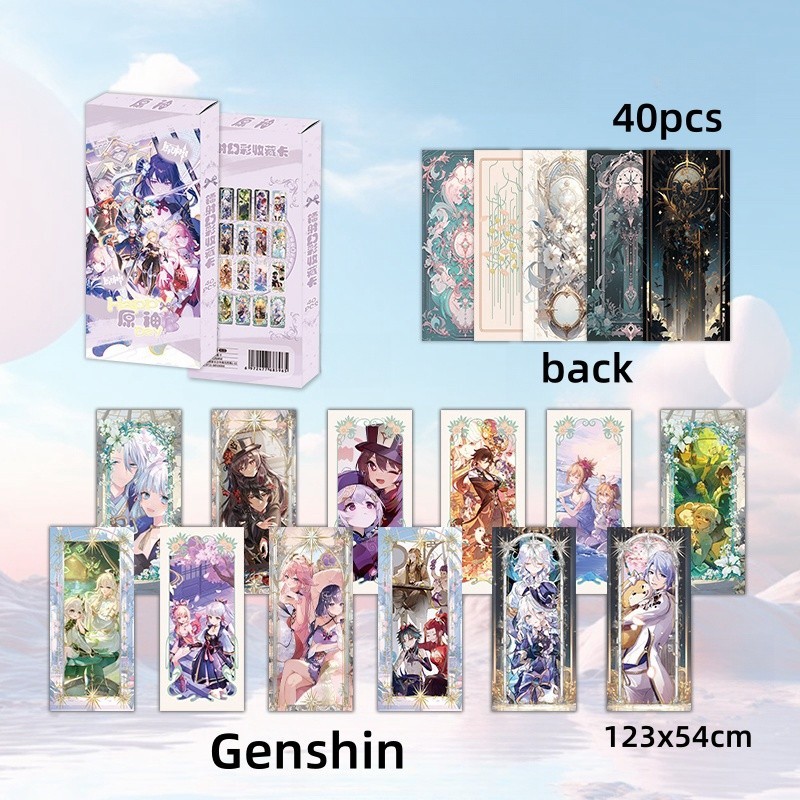 40pcs Genshin JinX Laser Hologram Photocards Heaven Official's Blessing ...