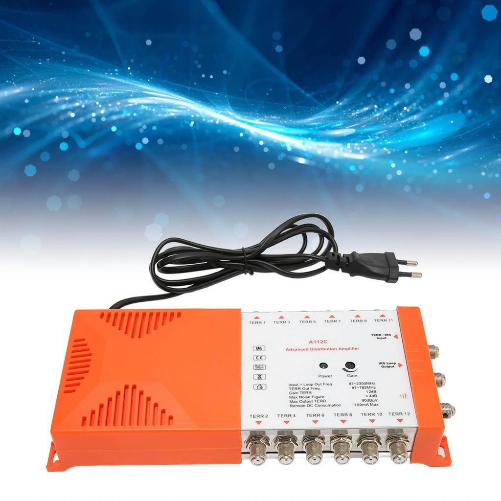 Ssrroo 12 Channel Distribution Amplifier Way Professional A112C LTE ...