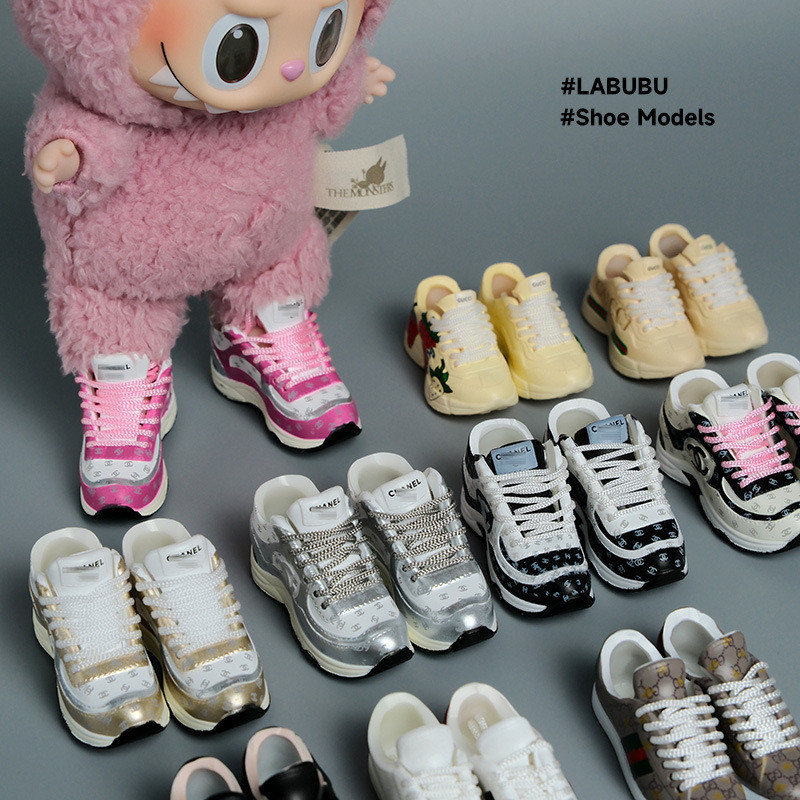 Mini Shoes labubu labubu labubu Shoe Model 5cm Vinyl Toy Figure AJ Shoe ...