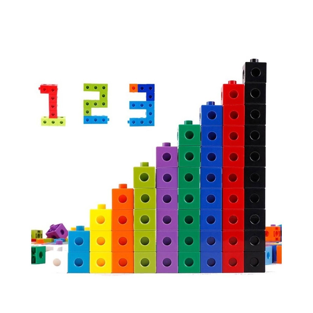 100PCS Building Block Toy Kids Linking Cube Blocks Children Spatial ...