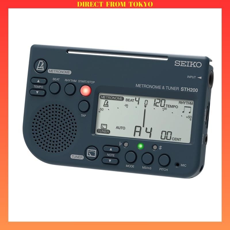SEIKO Metronome Tuner High Volume, Mountable on Music Stand, Perfect for Wind Bands Black ...