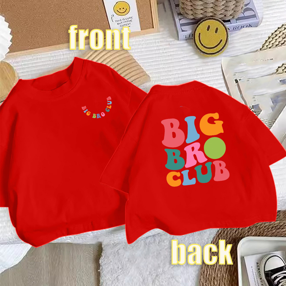 9colors Big Bro Club Fashion Kids T-Shirt Retro in My Big Brother Era ...
