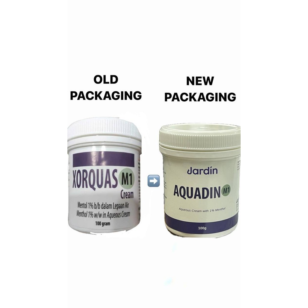 XORQUAS / AQUADIN M1 (MENTHOL 1% IN AQUEOUS CREAM) 100G (EXP:07/2025 ...