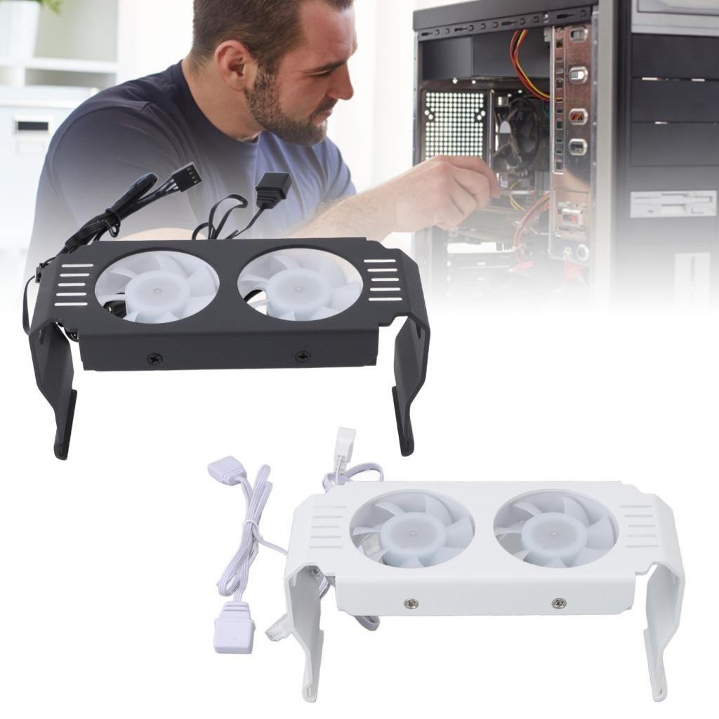 Sudi RAM Cooling Fan Dual Fans Memory Module Radiator 1000-4500RPM ...