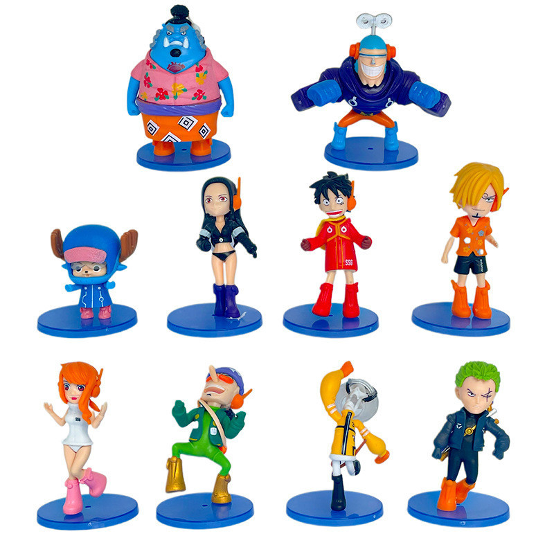 10pcs DXF One Piece Action Figure The Grandline Series Egghead Luffy ...