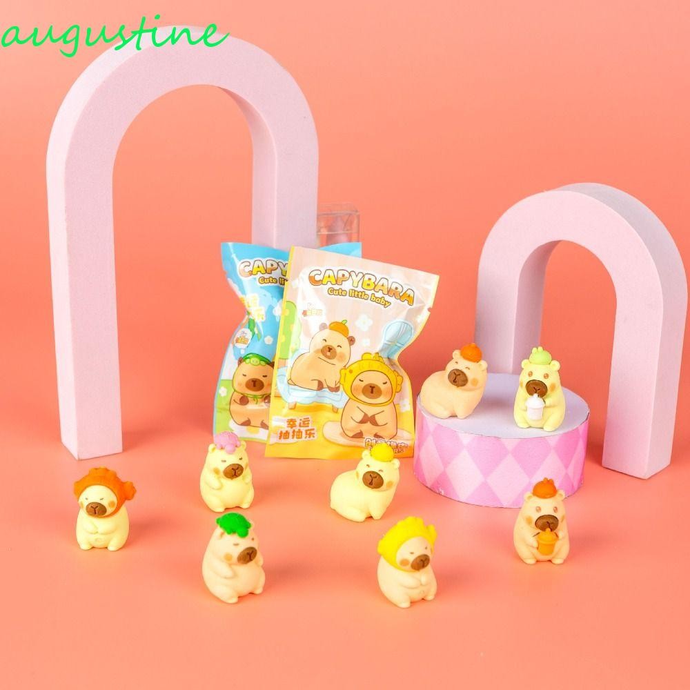 AUGUSTINE 32pcs/set Capybara Figure Pencil Eraser, Anime Peripheral ...