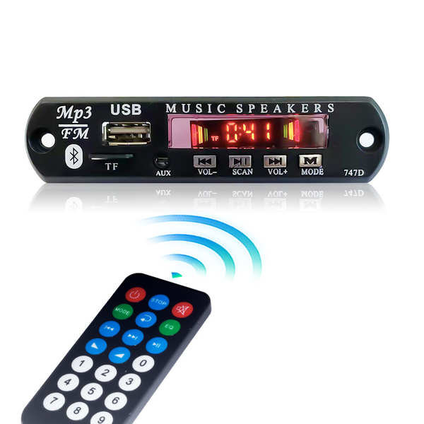 Mp3 Decoding Board Bluetooth Module Player Card with Microphone Socket ...