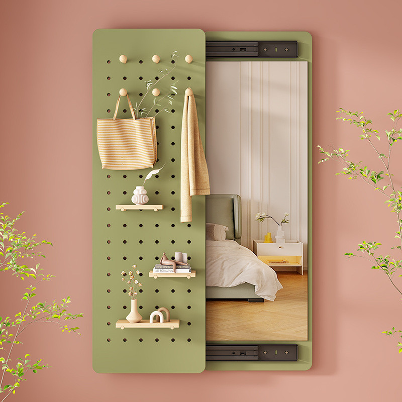 Invisible dressing mirror, sliding mirror, hidden mirror, wall mounted ...