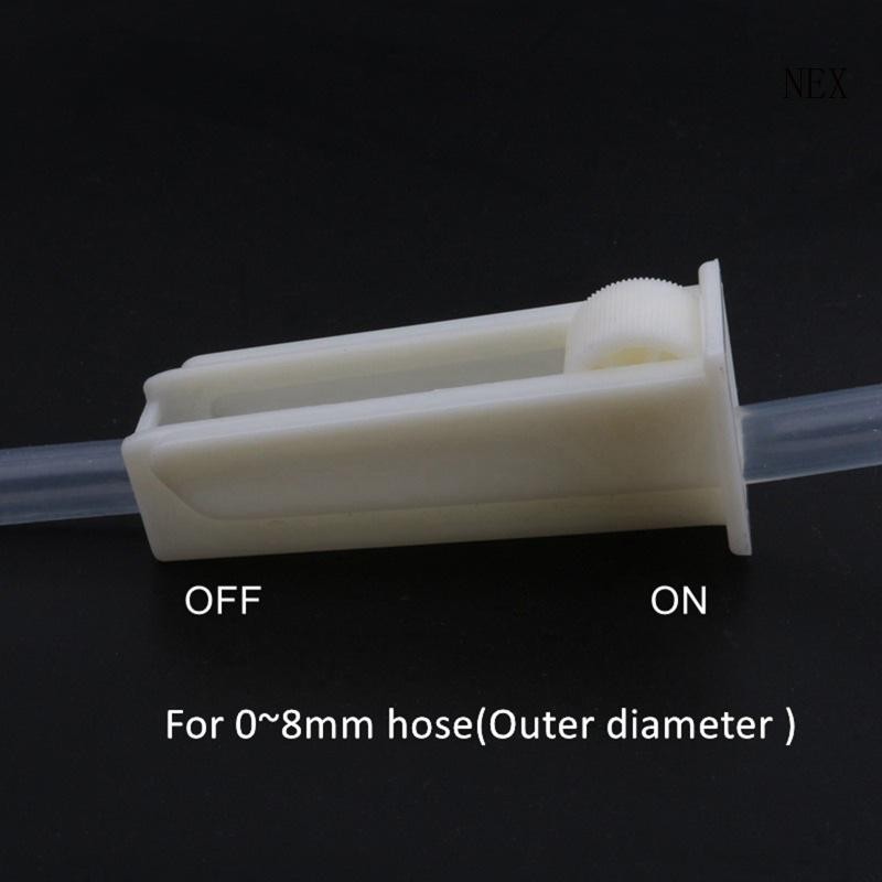 NEX Silicone Tubing Clamps Shut Hose Clamp Plastic Tube Clip Adjustable ...