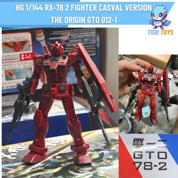 Hg 1/144 rx 78 2 Fighter Carnival Version The Origin GTO 012-1 rx-78 ...
