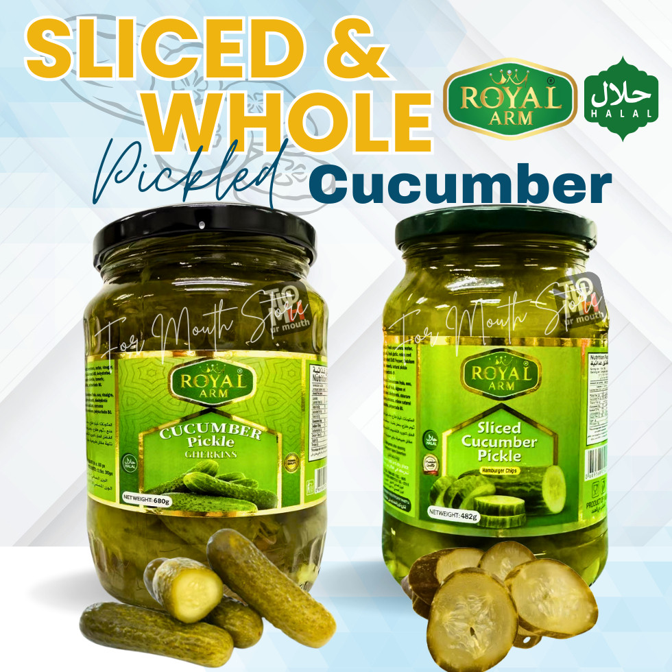 ROYALARM Pickle Cucumber Slice Pickles Cucumber Sliced Halal Jeruk ...