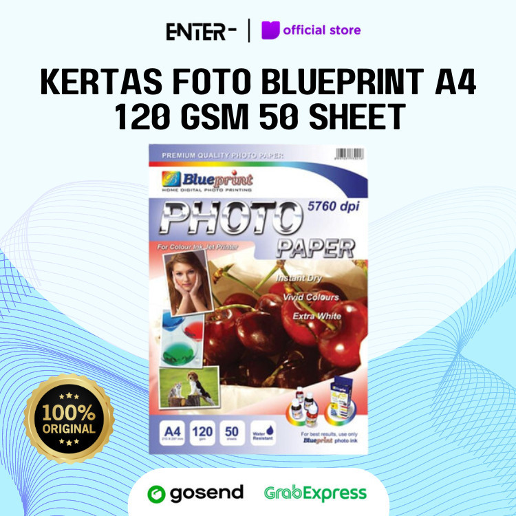 Blueprint A4 120GSM 50 Sheet Photo Paper (Cherry) | Shopee Malaysia