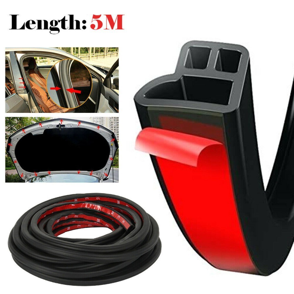 [BTSL] 5M L-Shape Car Door Hood Trunk Trim Edge Moulding Rubber ...