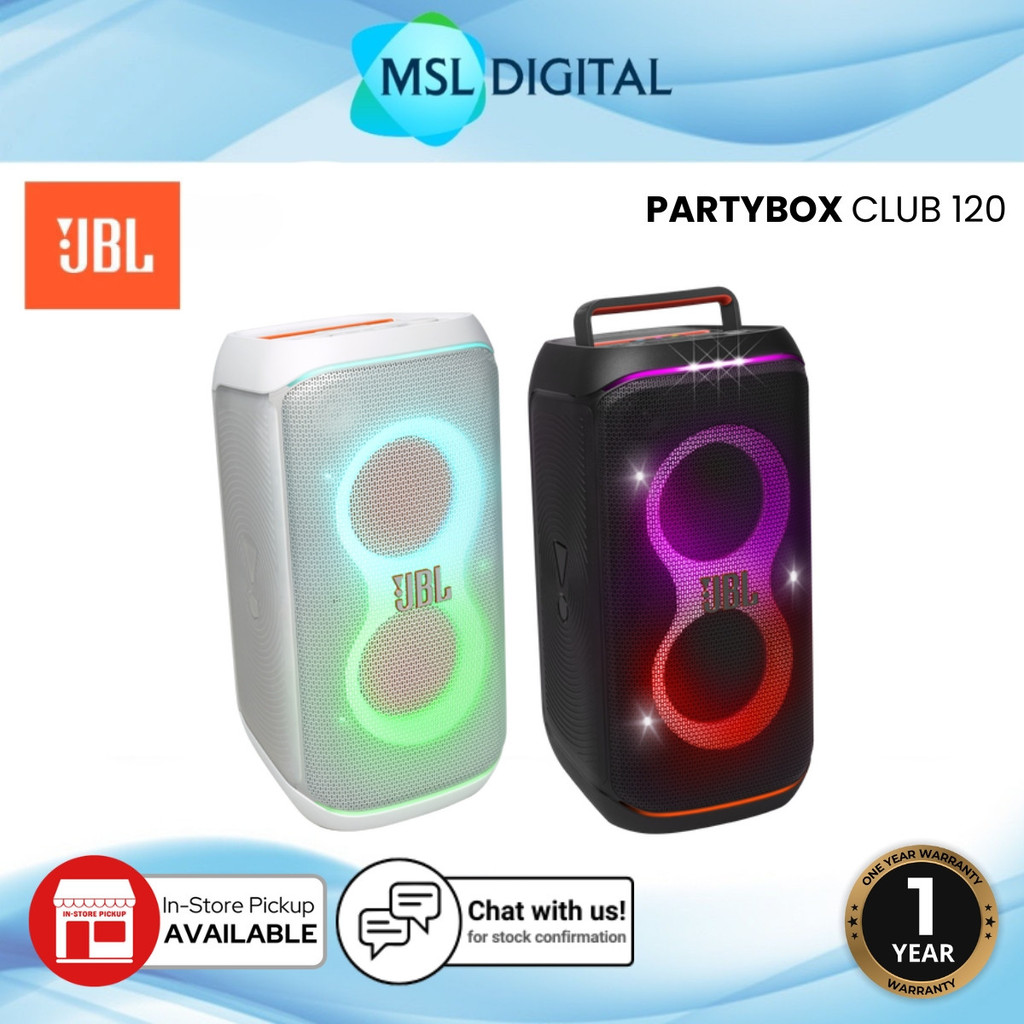 JBL PartyBox Club 120 Portable Speaker | 12 Hours Play Time ...