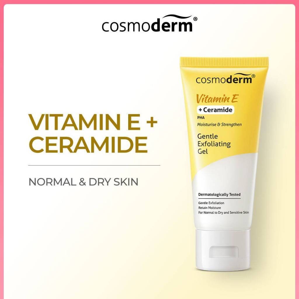 Cosmoderm Vitamin E + Ceramide Gentle Exfoliating Gel 50ml | Shopee ...