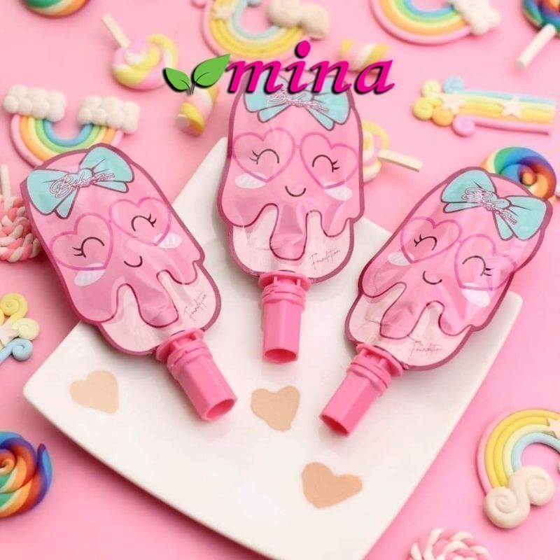 BIHAN Foundation Liquid Malas 3ml Beige Light Natural Fairy Sabun Scrub ...