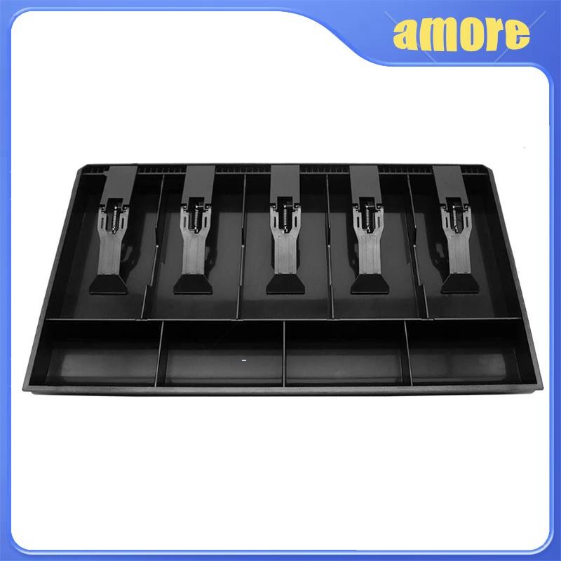 amo Large Cabinet Cash Drawer Register Insert Money Tray 5 Bills 4 ...