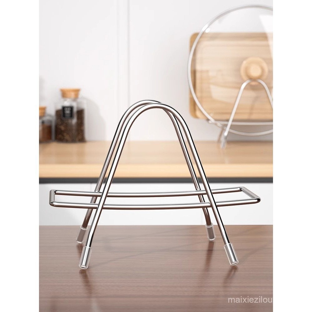 Stainless Steel Cutting Board Rack Kitchen Pot Lid Rack Chopping Board ...