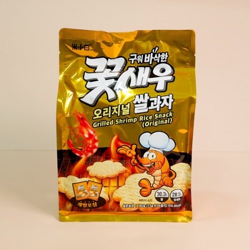 Grilled Shrimp Rice Snack Original/sweet 180g (7.5g x 24pack) | Shopee ...