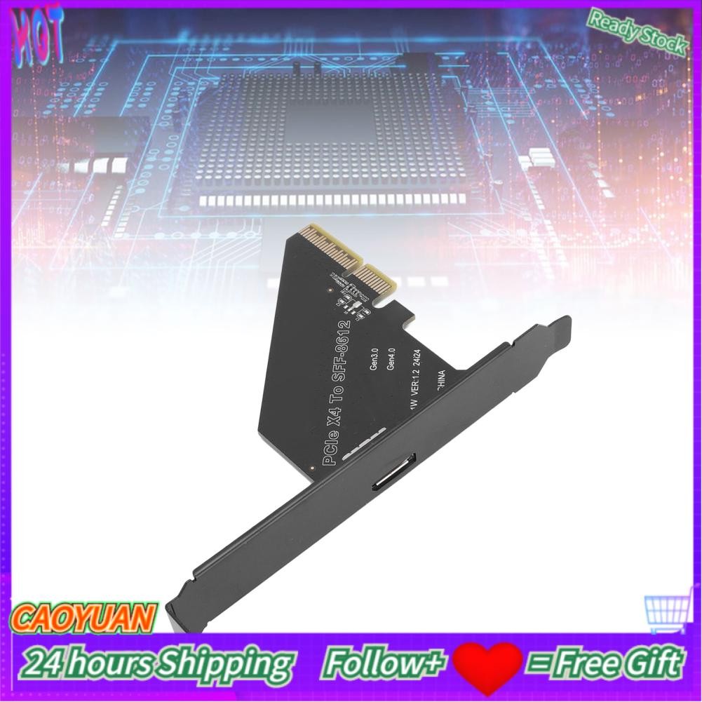 Caoyuanstore PCIe 4.0 X4 to Oculink SFF-8612 Adapter SFF-8611 External ...