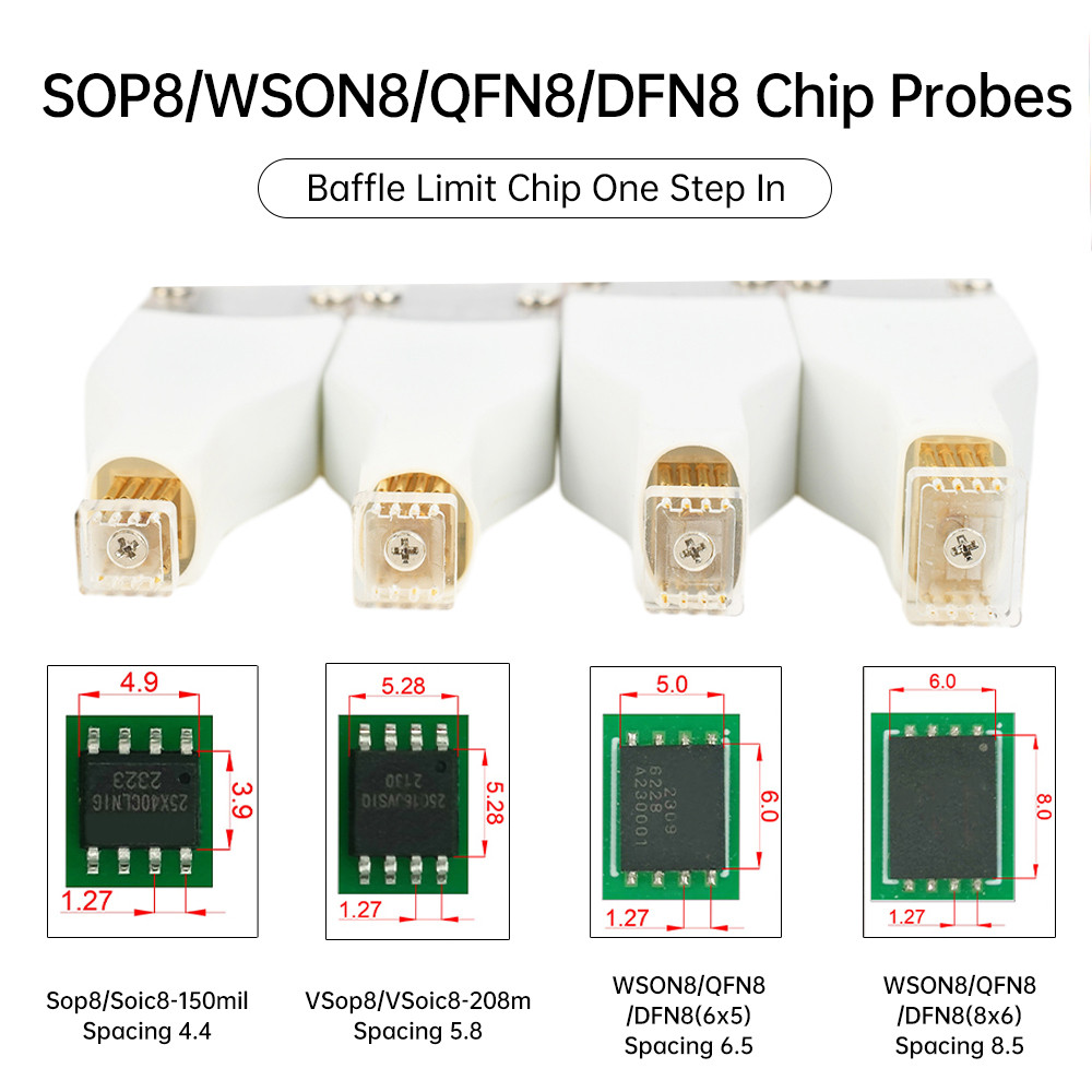 Pcbfun SOP8/WSON8/QDFN8 Microchip SMD Spring Pin Burn-in Read/Write ...
