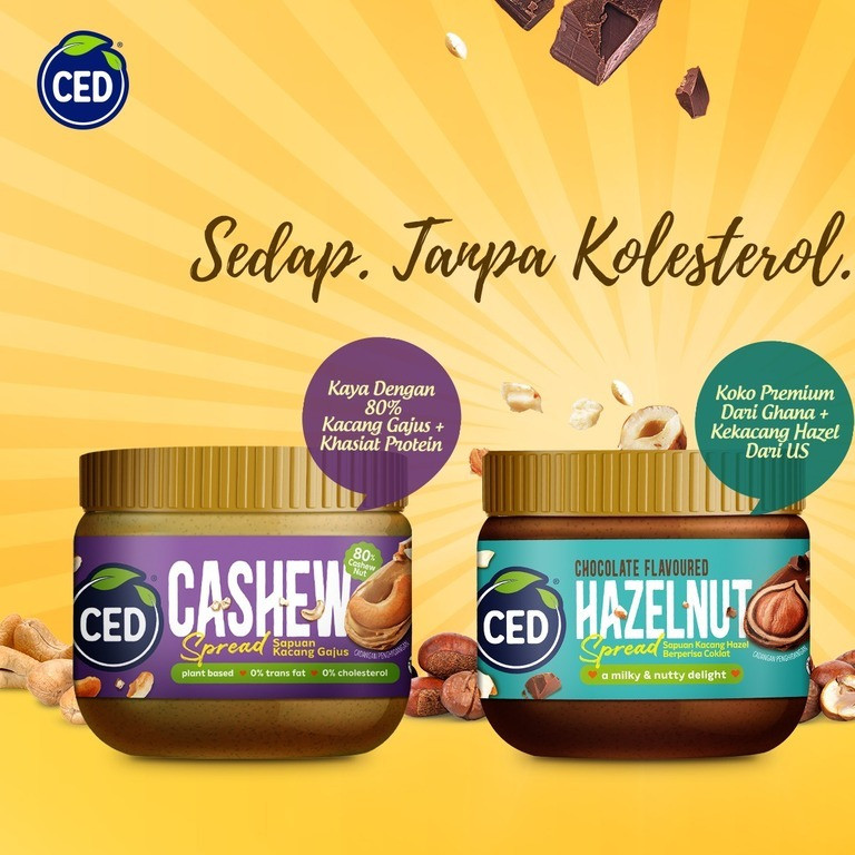 CED Almond Spread 250g / CED Hazelnut Spread 250g / CED Cashew Spread ...