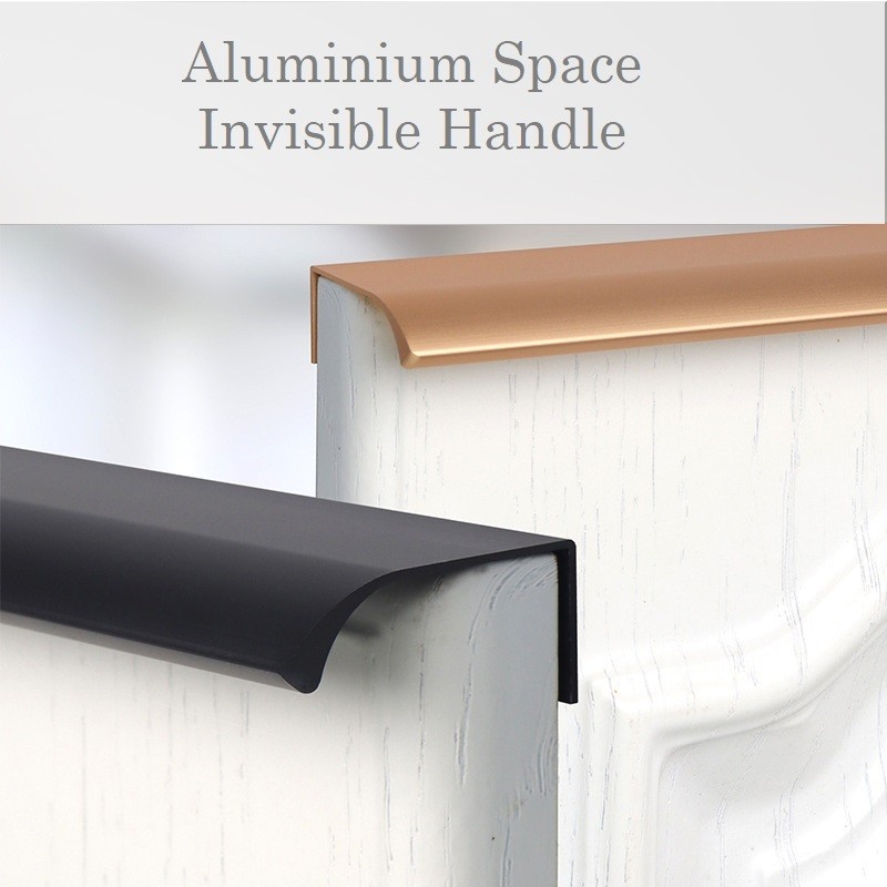 Aluminum Alloy Invisible Wardrobe Handle Cabinet Handles Drawer Knobs ...