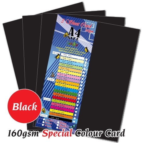A4 160gsm 3 Sheet Card | Lucky Star | Colour Card | Color Card | Colour ...