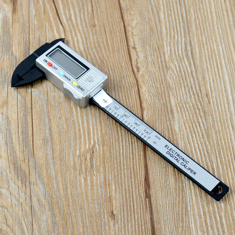 100mm Plastic Carbon Fiber Electronic Digital Display Vernier Caliper ...