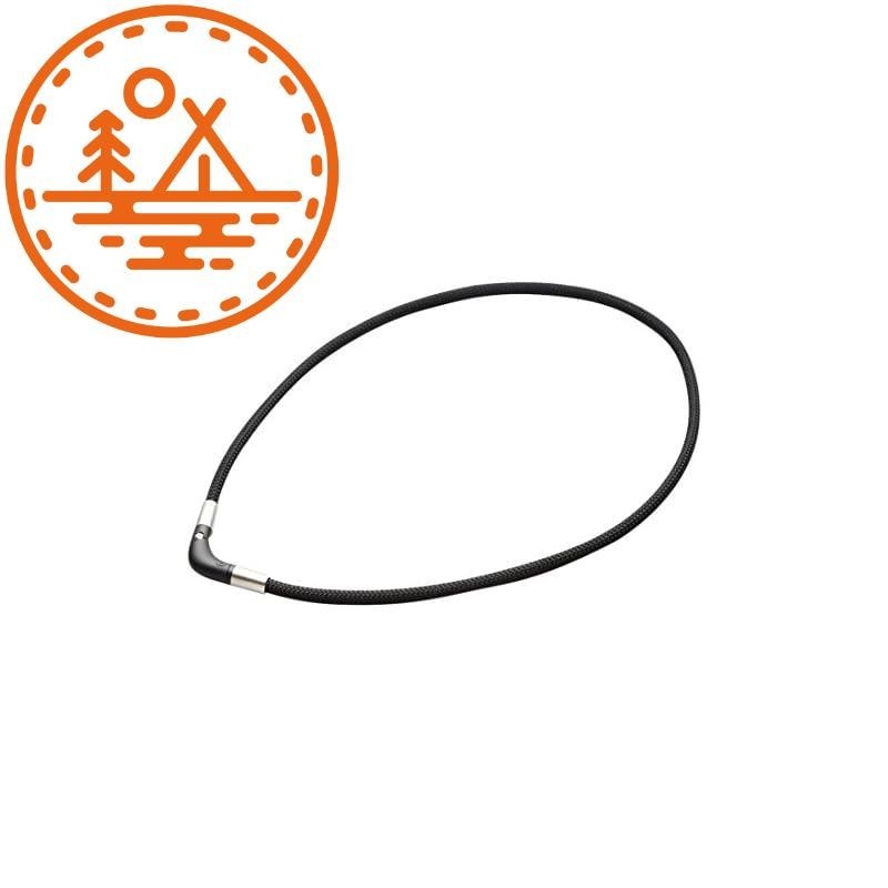phiten Necklace RAKUWA Magnetic Titanium Necklace V Type Black 45cm ...